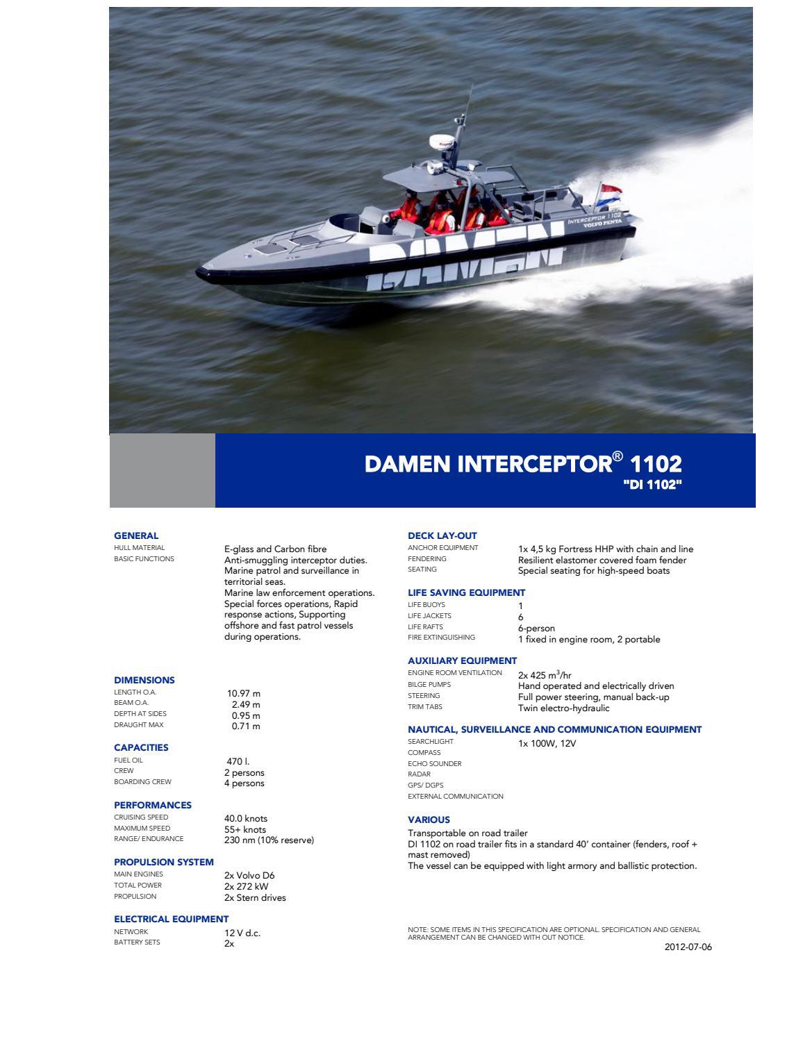 Damen Interceptor 1102 by Dellvzla - Issuu