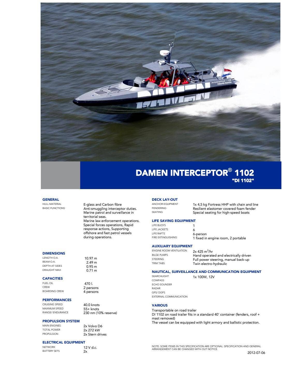 Damen Interceptor 1102 by Dellvzla - Issuu