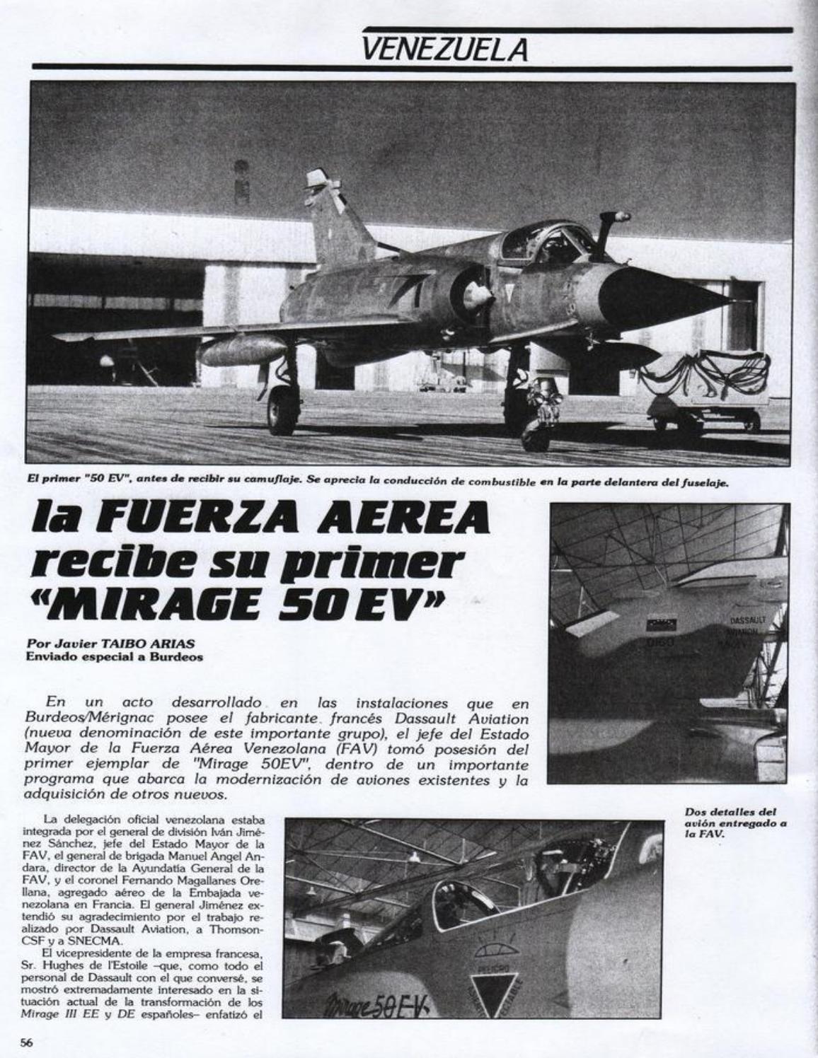 Primer Mirage 50EV de la FAV by Dellvzla - Issuu