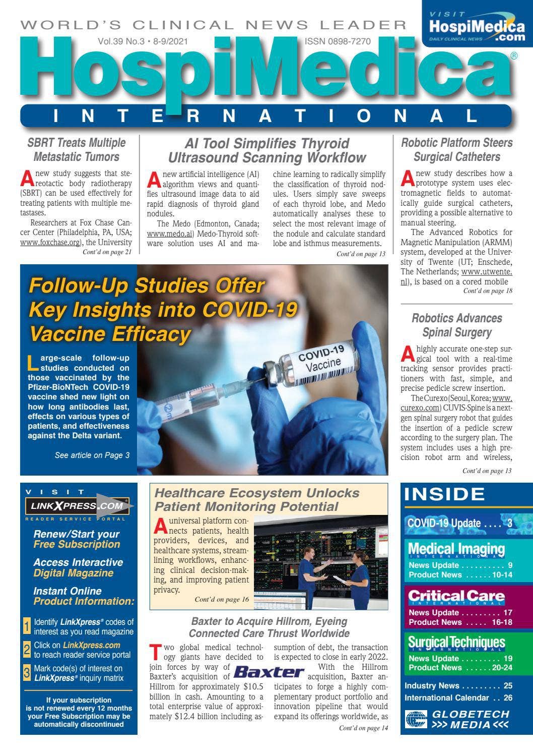HospiMedica International September 2021 by Globetech - Issuu