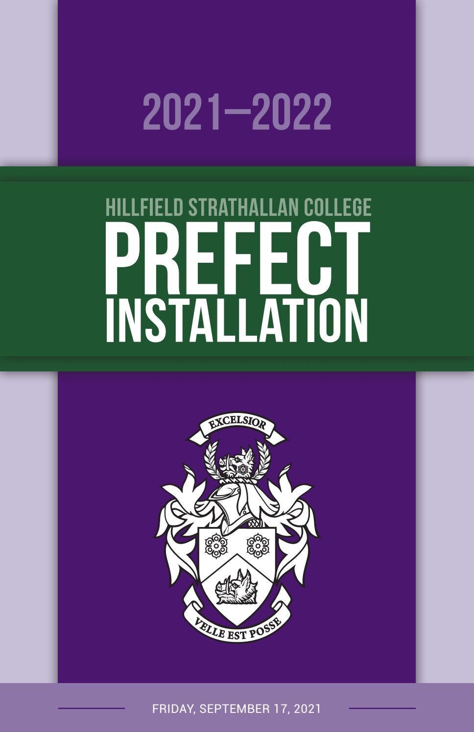 Prefect Installation 2021 by Hillfield Strathallan College - Issuu