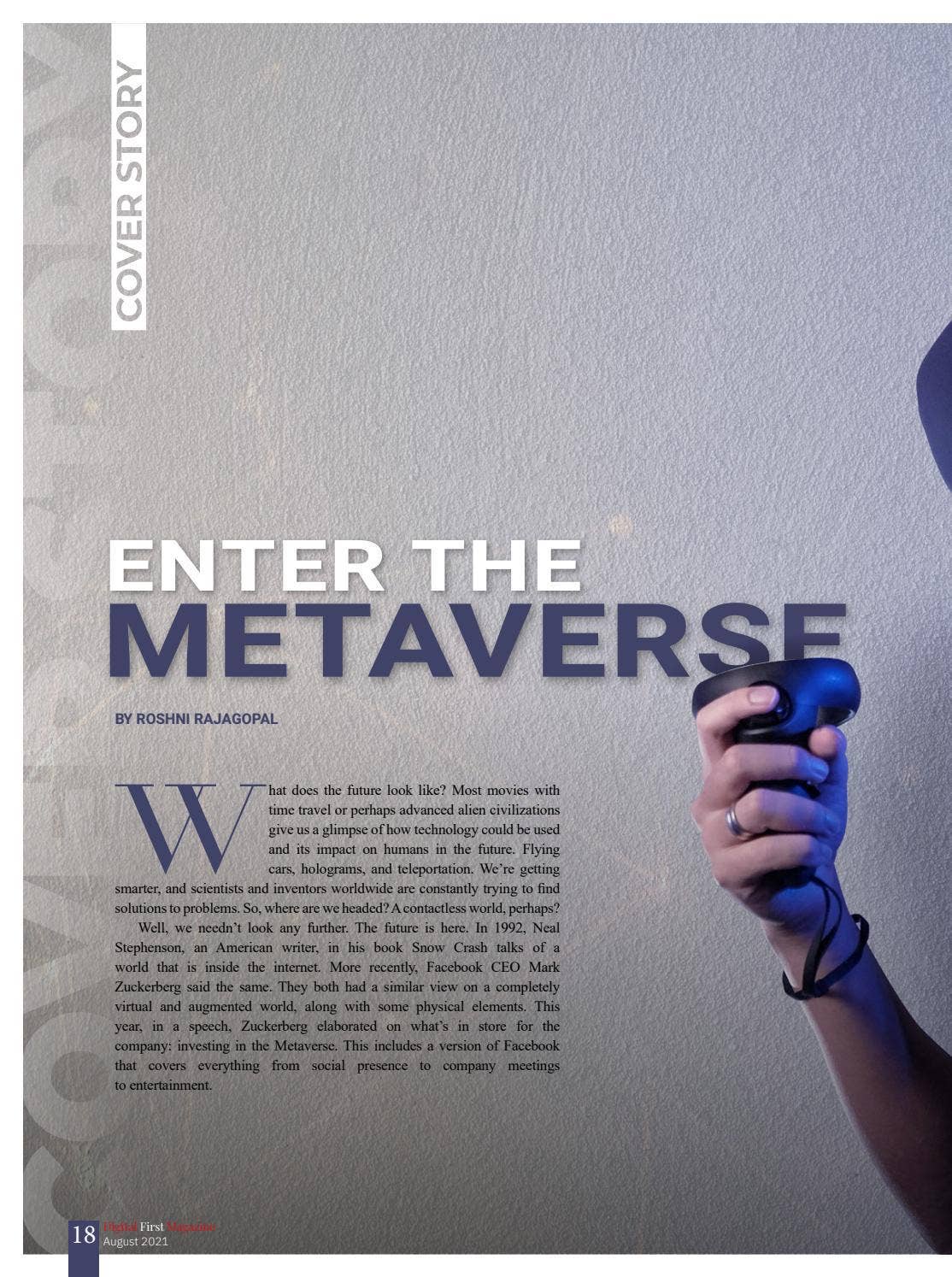 Digital First Magazine – August 2021 – India Edition – Virtual Reality ...