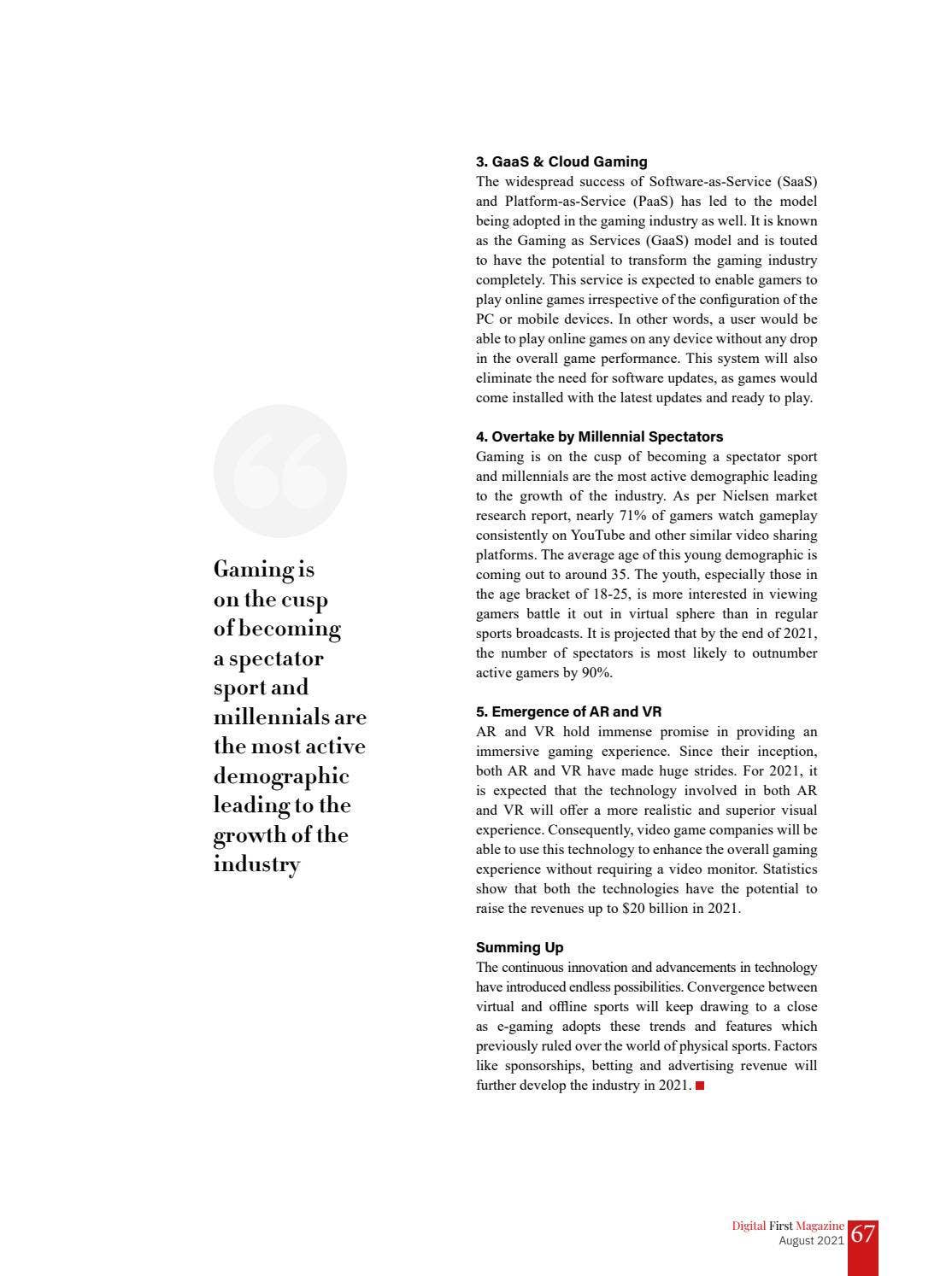 Digital First Magazine – August 2021 – India Edition – Virtual Reality ...