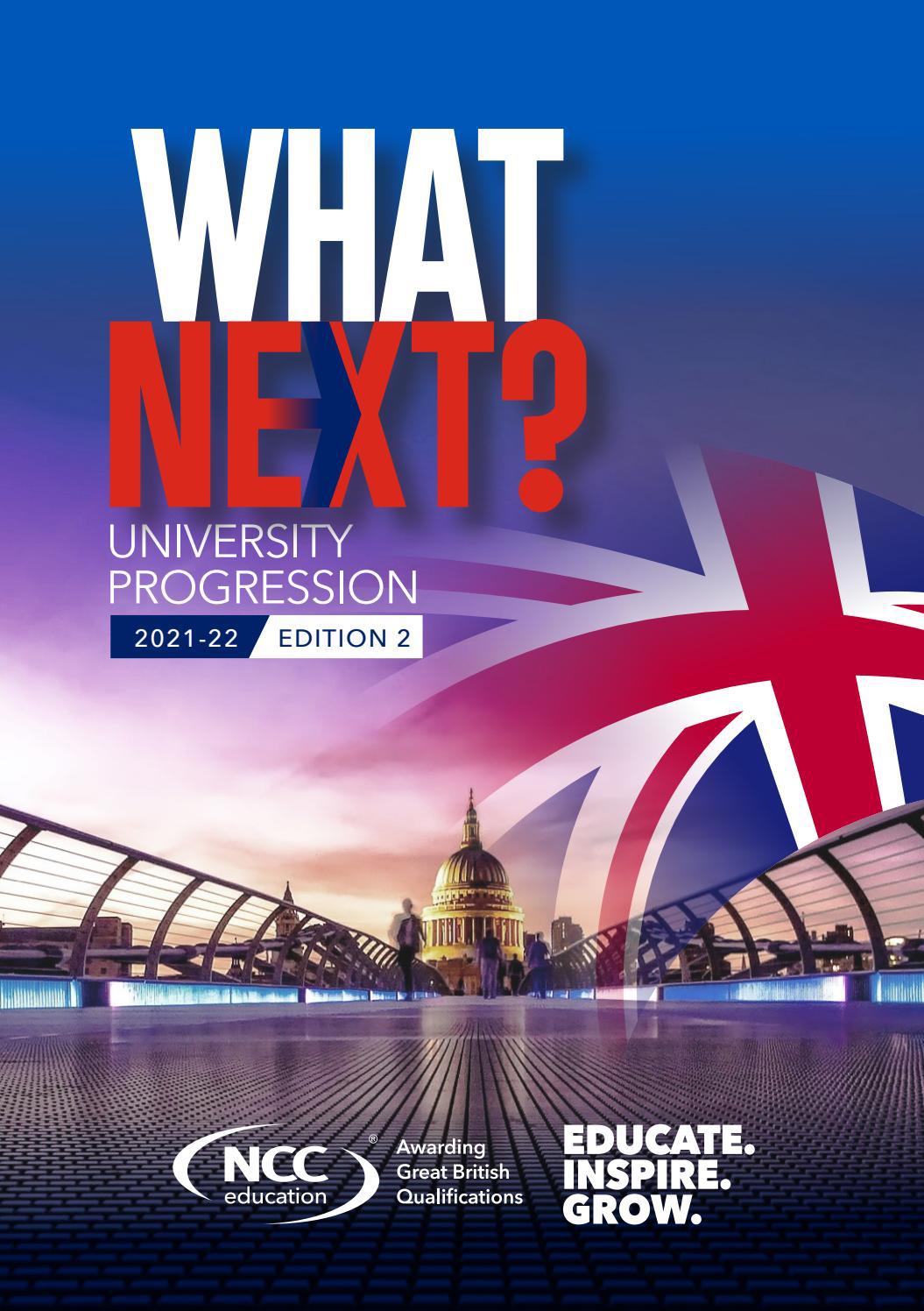 NCC Education What Next University Progression Booklet 2021-2021 ...