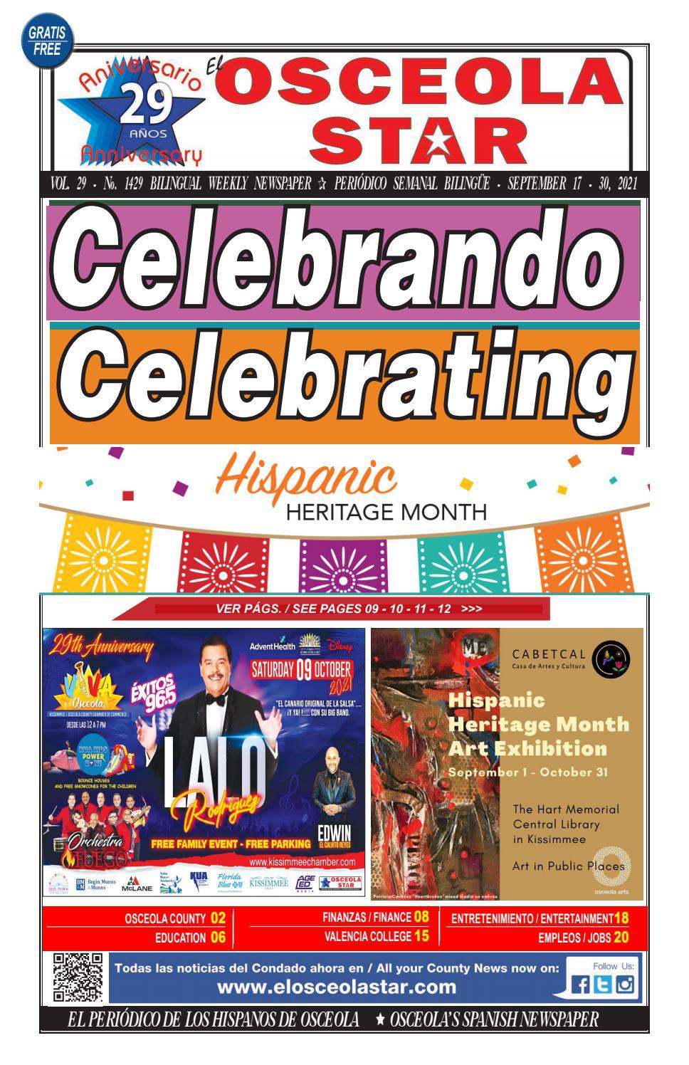 Edition 1429 - El Osceola Star Newspaper - September 17-30-2021 by El ...