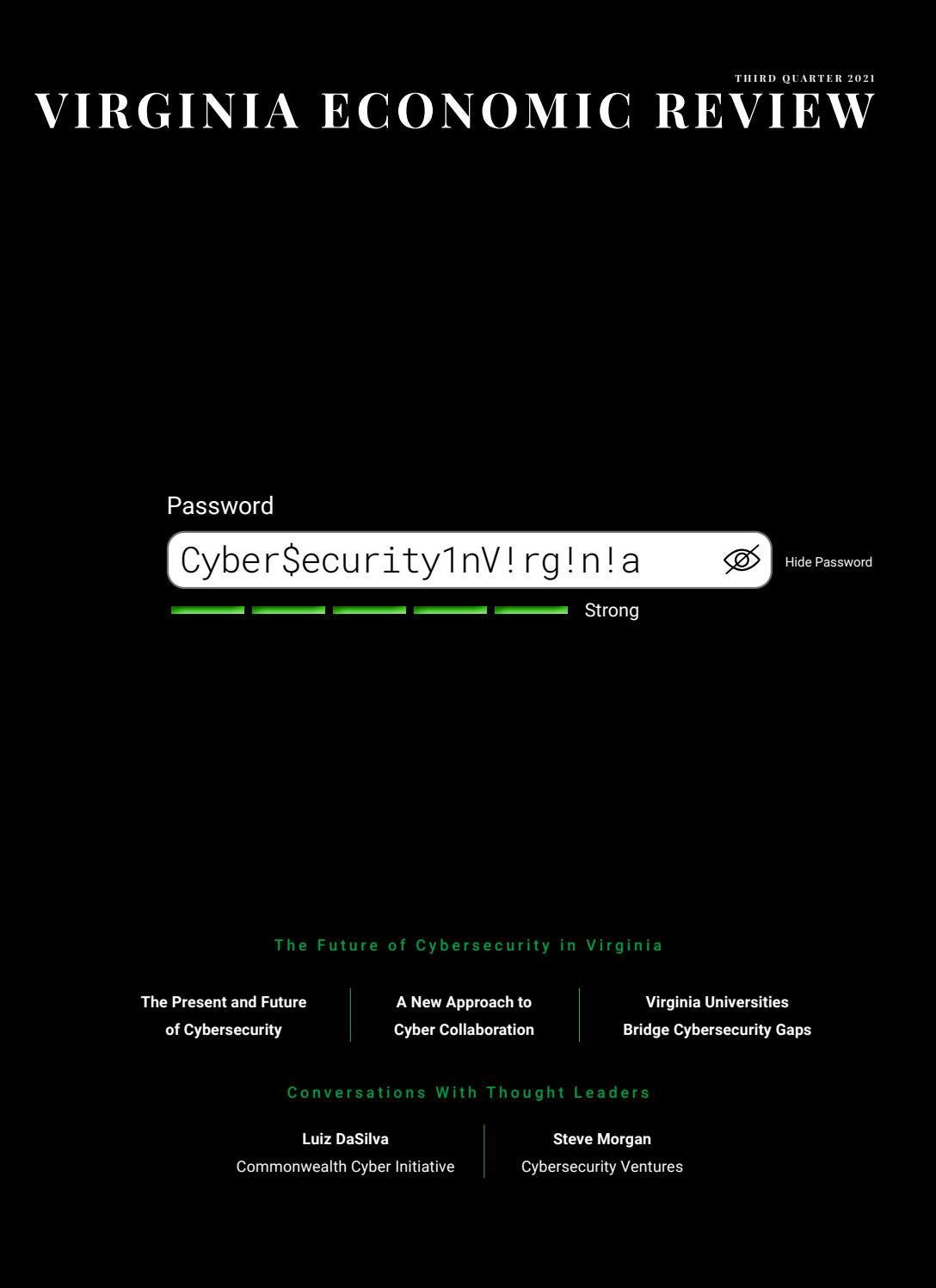 Virginia Economic Review: Third Quarter 2021 by vedpvirginia - Issuu