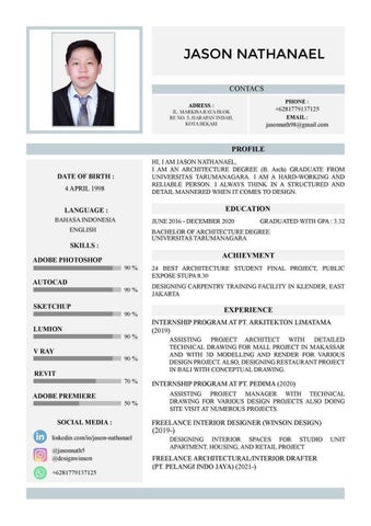 CV and PORTFOLIO JASON NATHANAEL by Jason Nathanael - Issuu