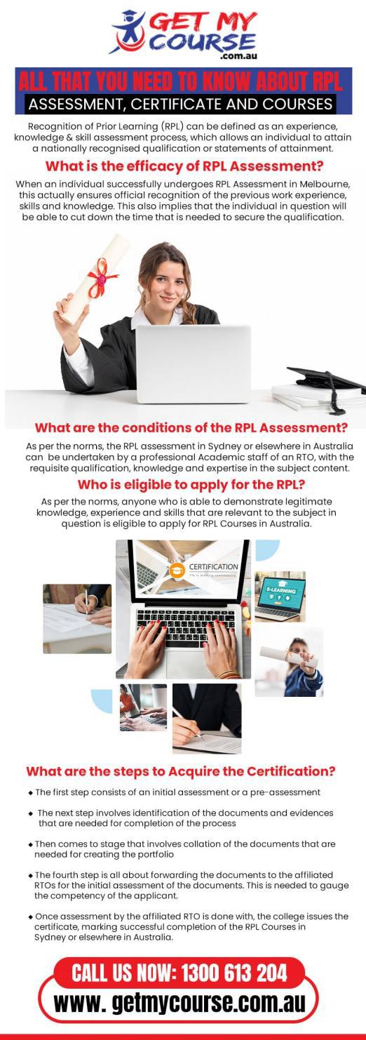 ALL THAT YOU NEED TO KNOW ABOUT RPL ASSESSMENT, CERTIFICATE AND COURSES ...