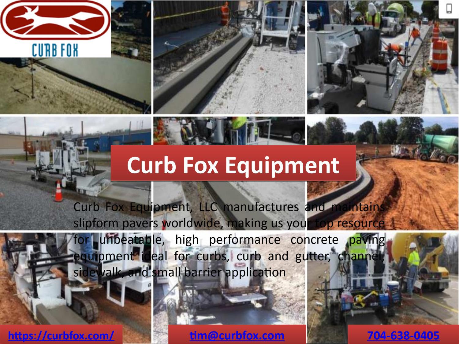 Curb Fox Equipment by Curbfox usa - Issuu