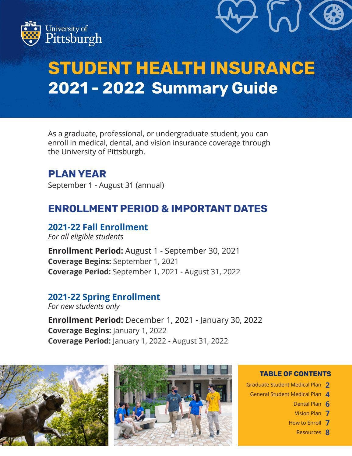 2021-22 Student Health Insurance Summary Guide by University of ...