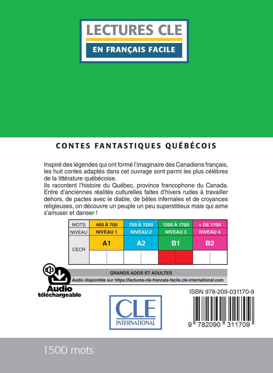 Contes fantastiques québécois + Audio téléchargeable by CLE ...