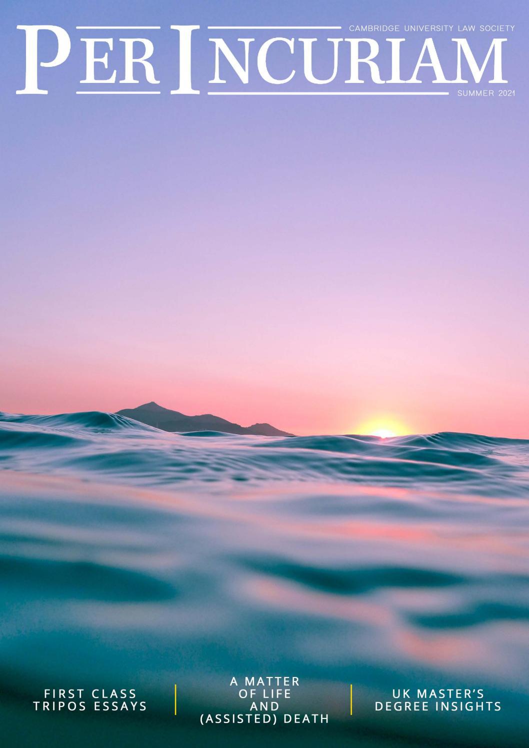 Per Incuriam Summer Edition 2021 by Per Incuriam, Cambridge University Law Society - Issuu