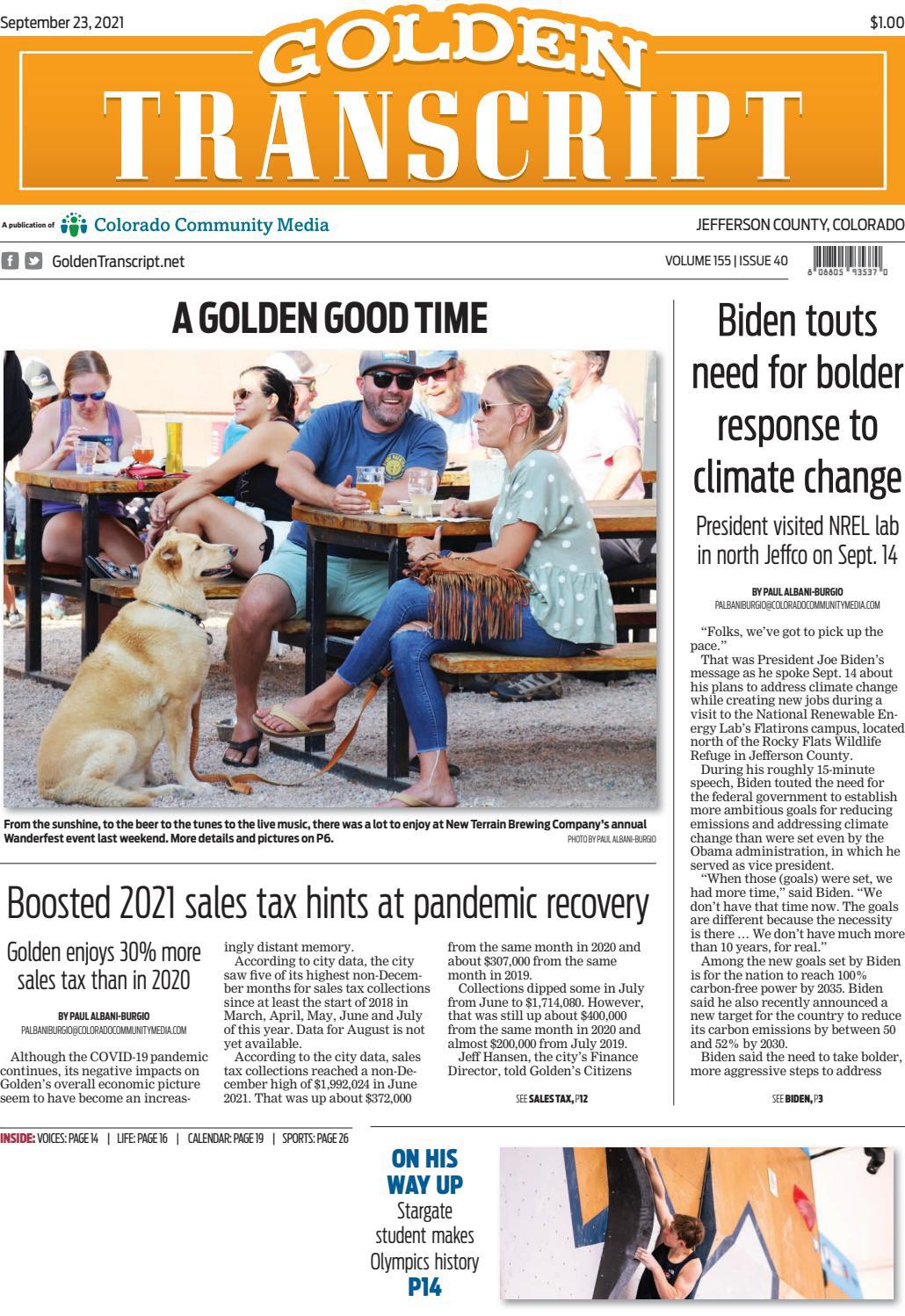 Golden Transcript 092321 by Colorado Community Media - Issuu