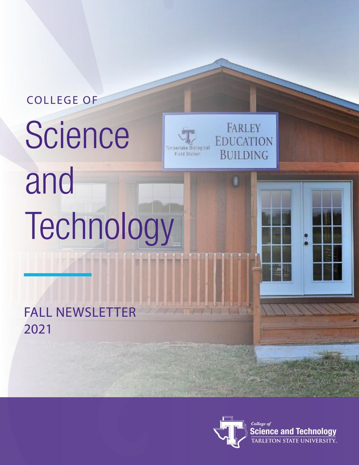College of Science and Technology Fall 2021 Newsletter by Tarleton_Sci ...