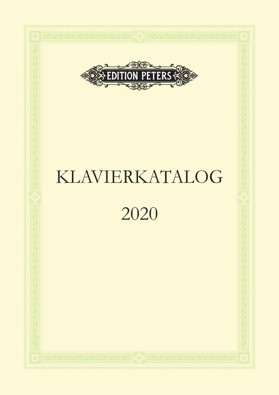 Edition Peters Piano Catalogue 2021 (German Language Edition) by Hal ...