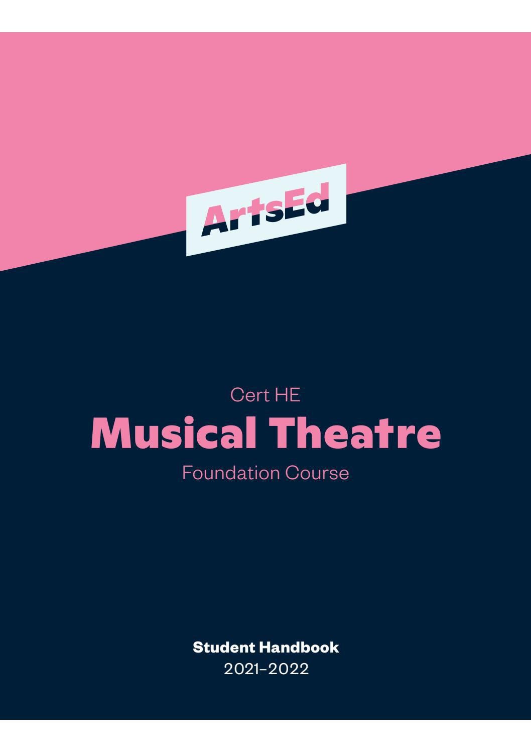 Musical Theatre Foundation Course Handbook - 2021-2022 by ArtsEdLondon ...