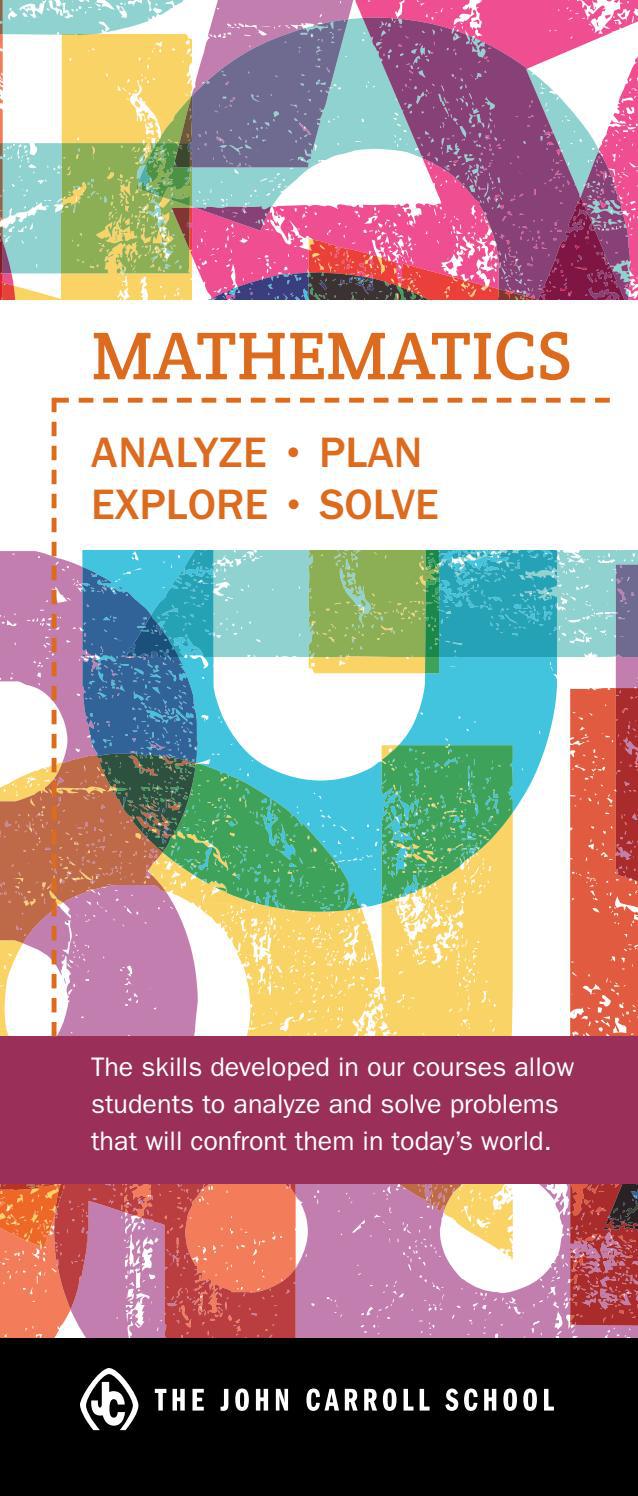 Mathematics Department by The John Carroll School - Issuu