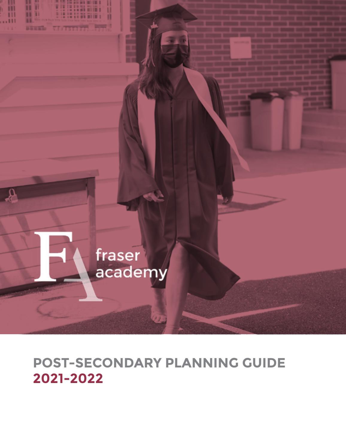 FA Post-Secondary Planning Guide 2020-21 by FraserAcademy - Issuu