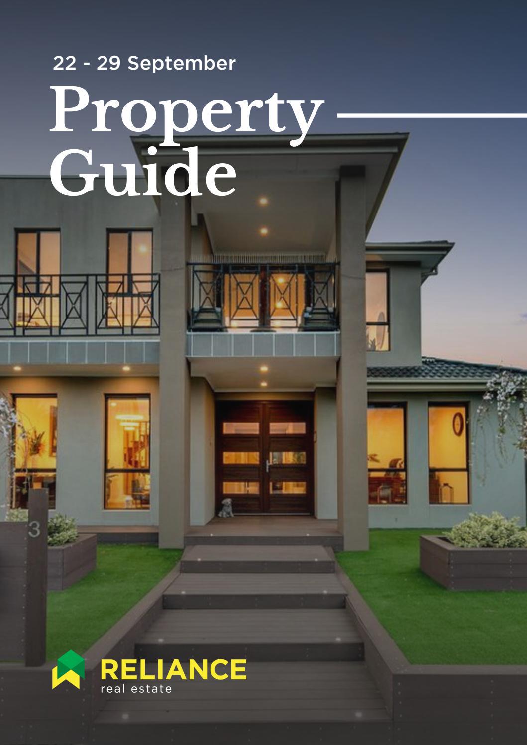 Property Guide 22 - 29 September by Reliance Real Estate - Issuu