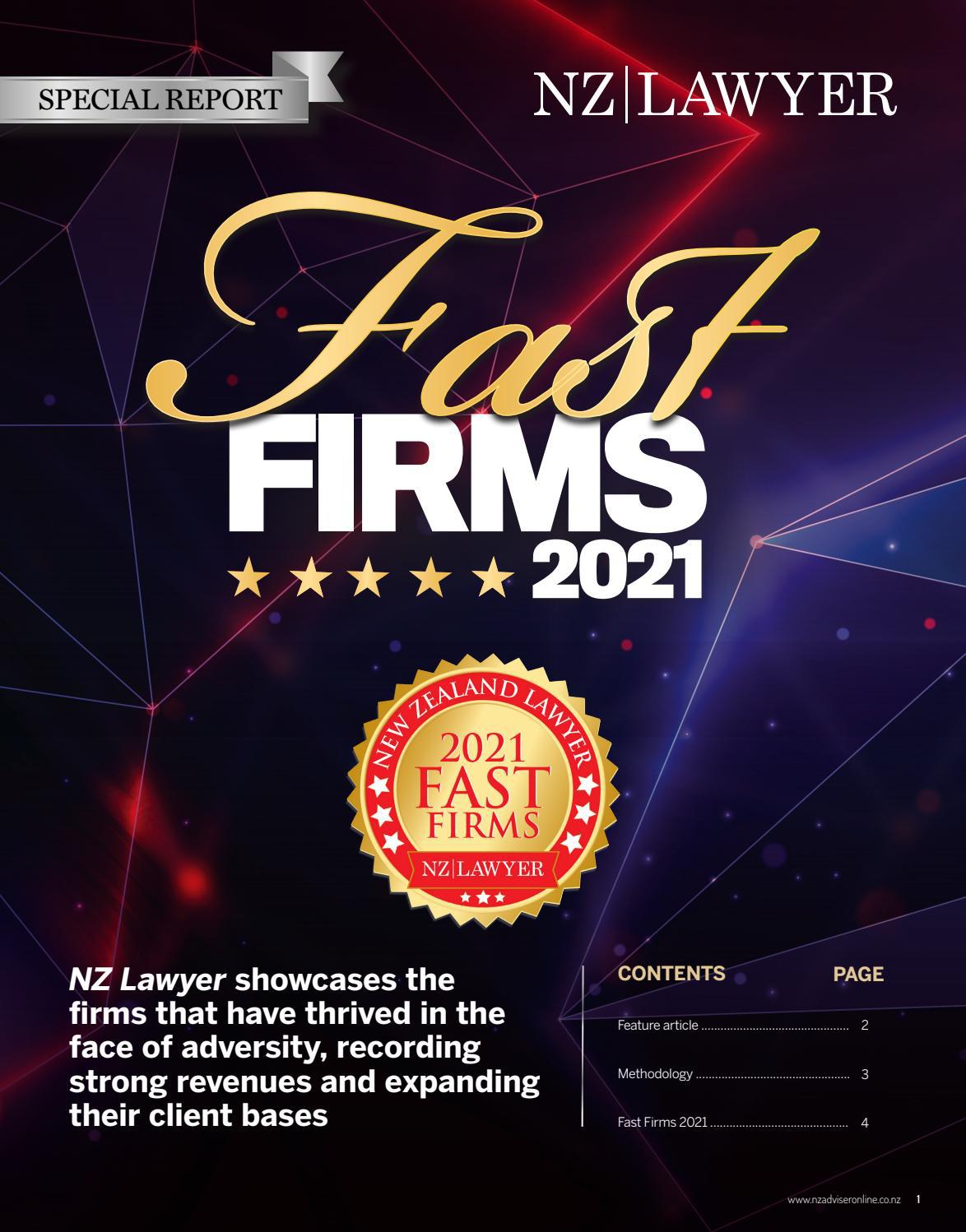 NZ Lawyer Fast Firms 2021 by Key Media - Issuu