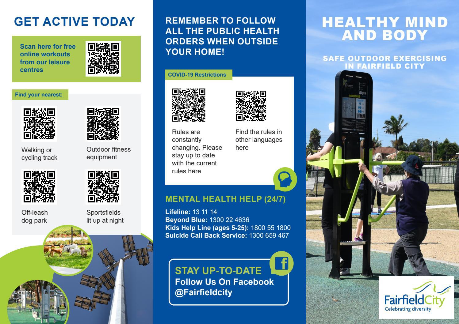 Healthy Mind and Body - Outdoor Exercise Flyer by Fairfield City ...