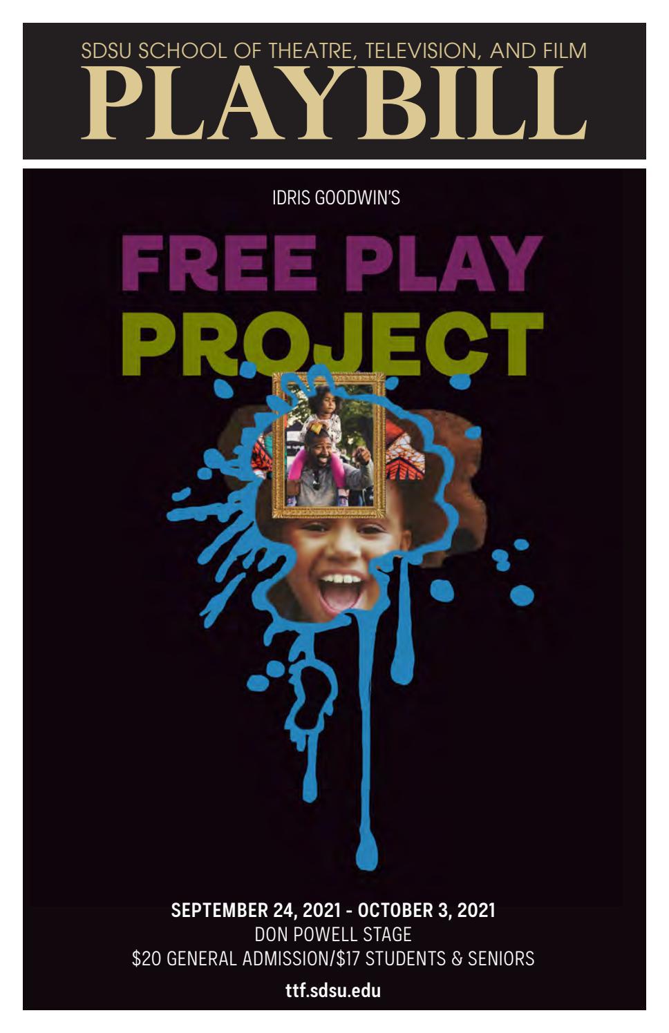 SDSU's Free Play Project Playbill by SDSU School of Theatre, Television ...
