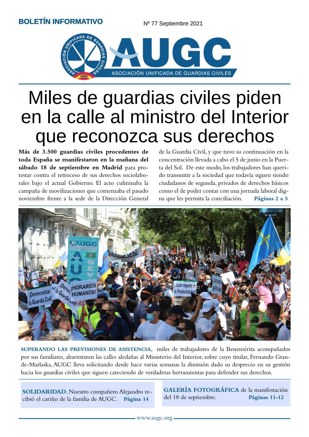 BOLETÍN AUGC SEPTIEMBRE 2021 by Administrador AUGC - Issuu