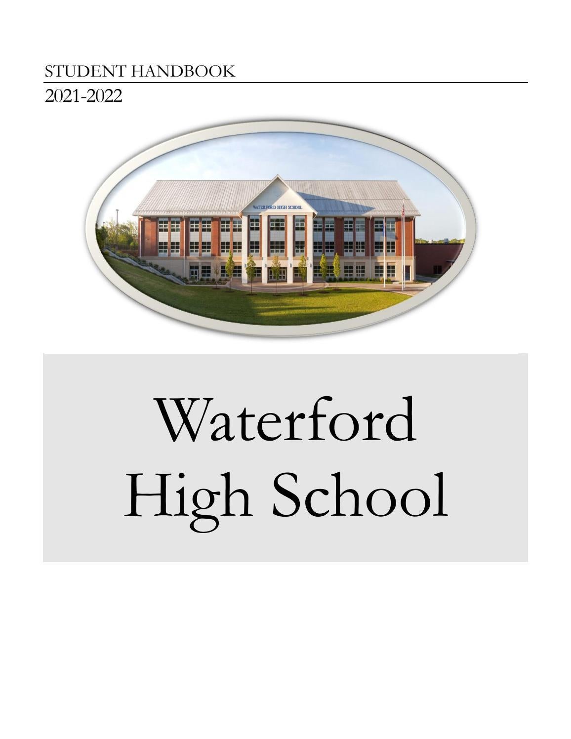 Waterford High School Student Handbook by Waterford Public Schools - Issuu