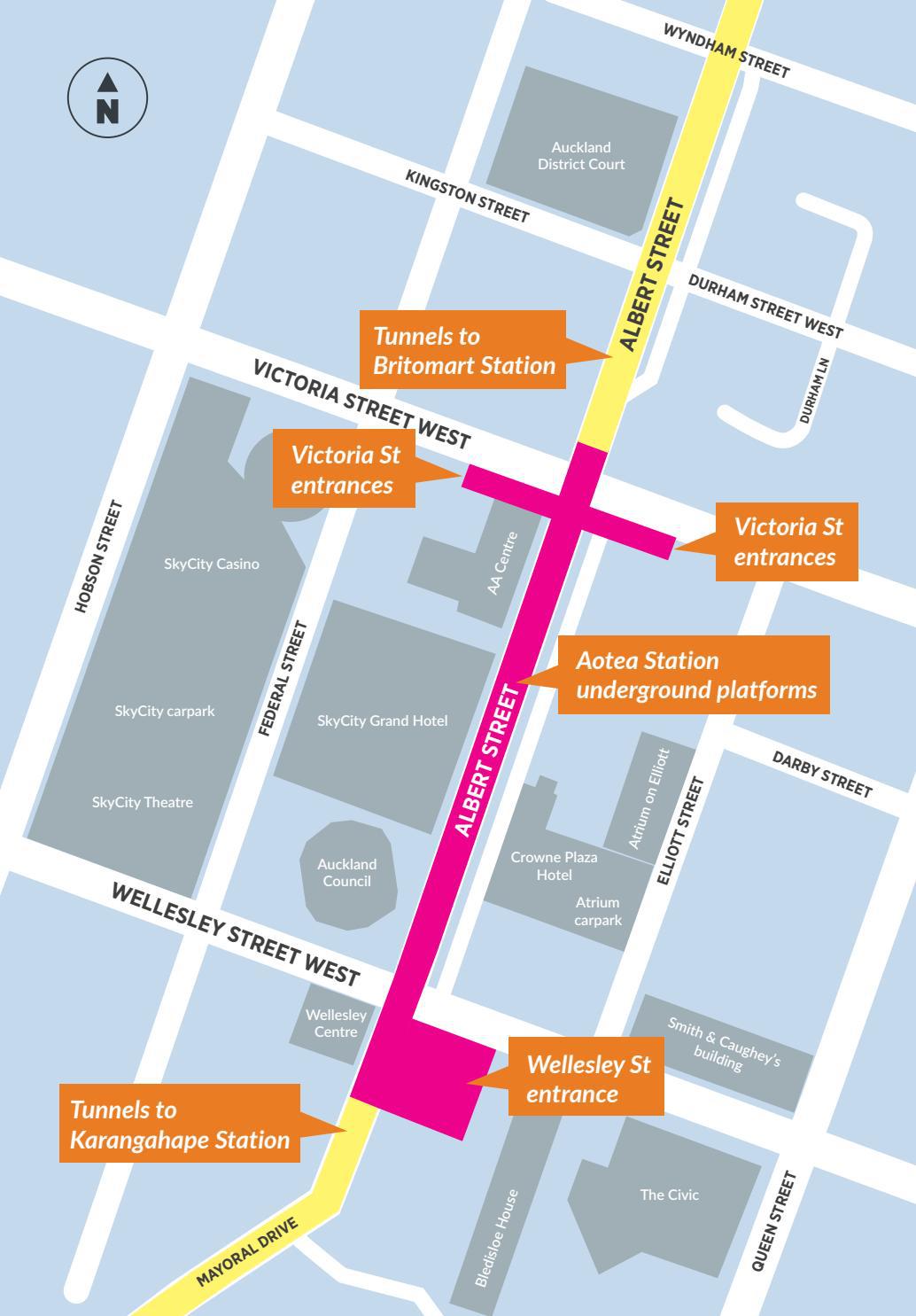 Aotea station map by City Rail Link Ltd - Issuu