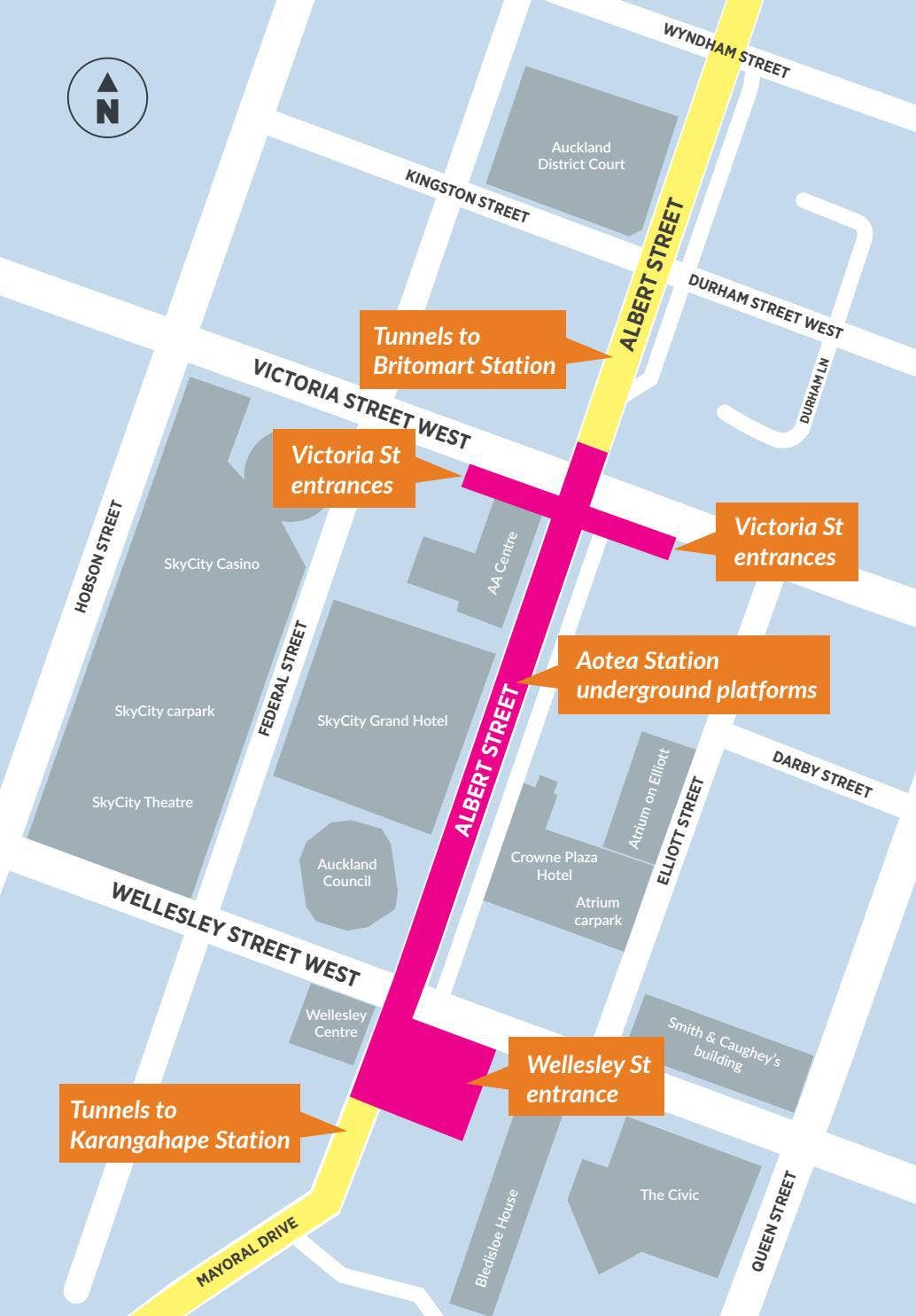Aotea station map by City Rail Link Ltd - Issuu