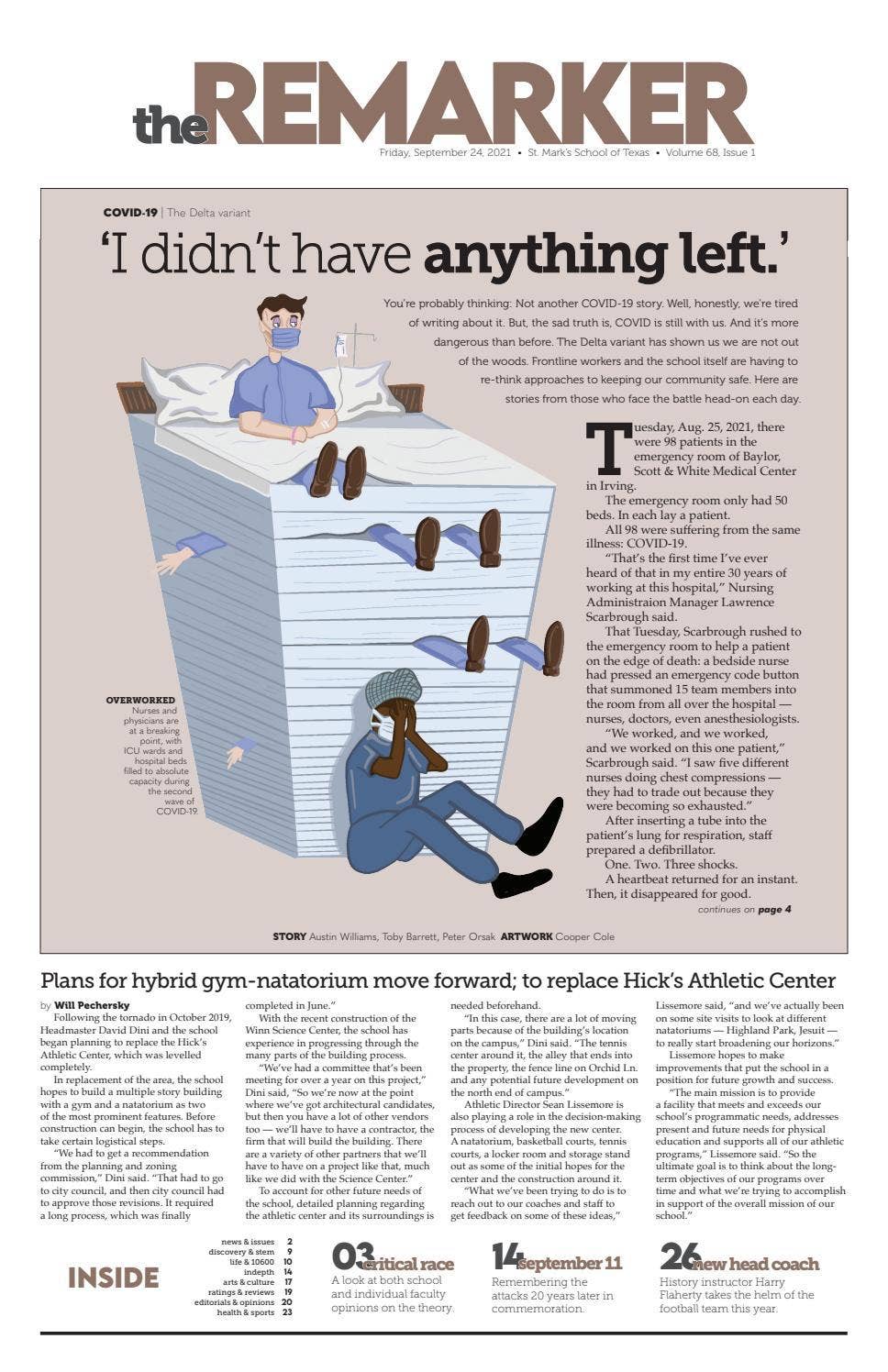 The ReMarker | September 2021 by St. Mark's School of Texas - Issuu