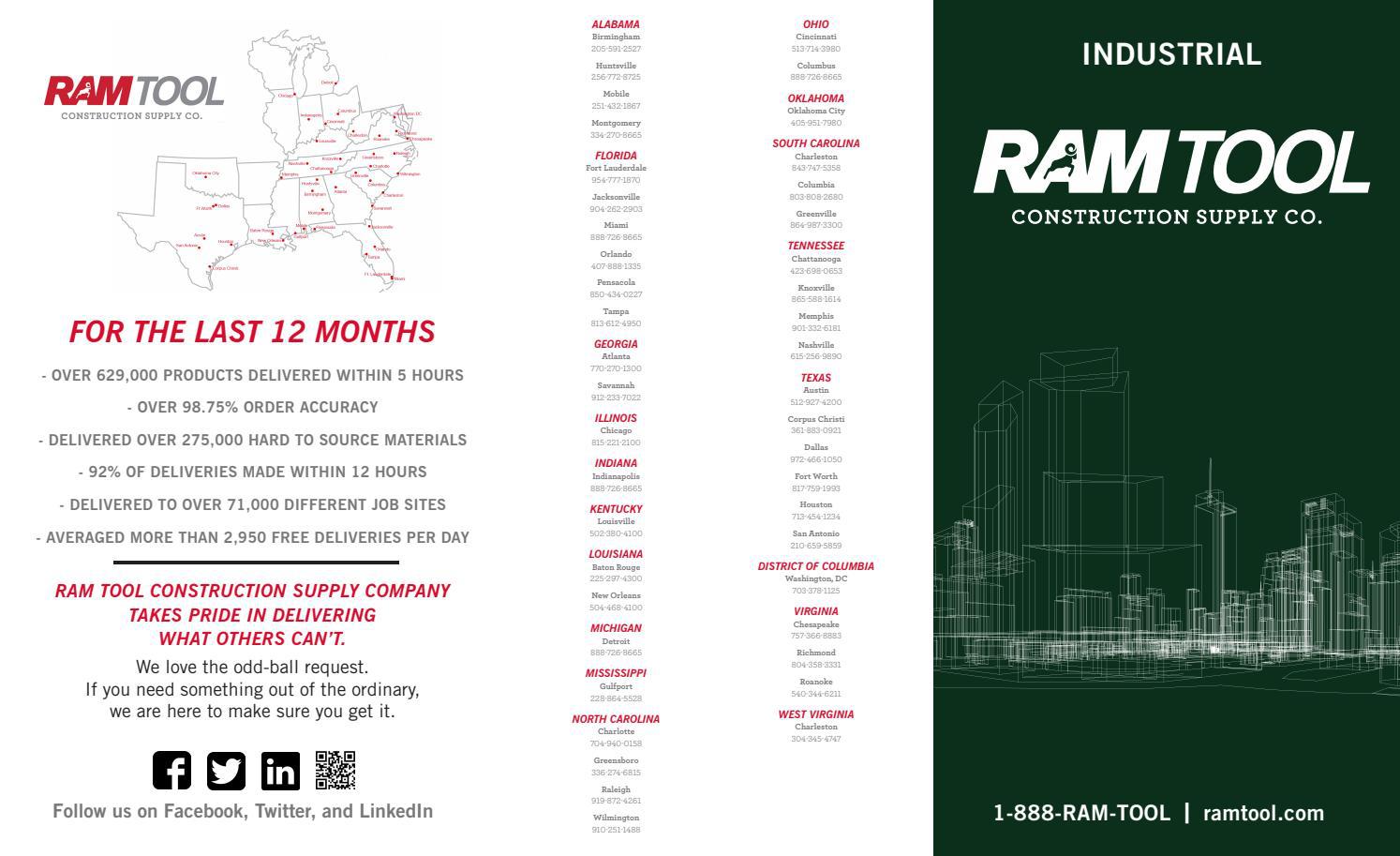 Industrial Line Card by Ram Tool Construction Supply Co. - Issuu