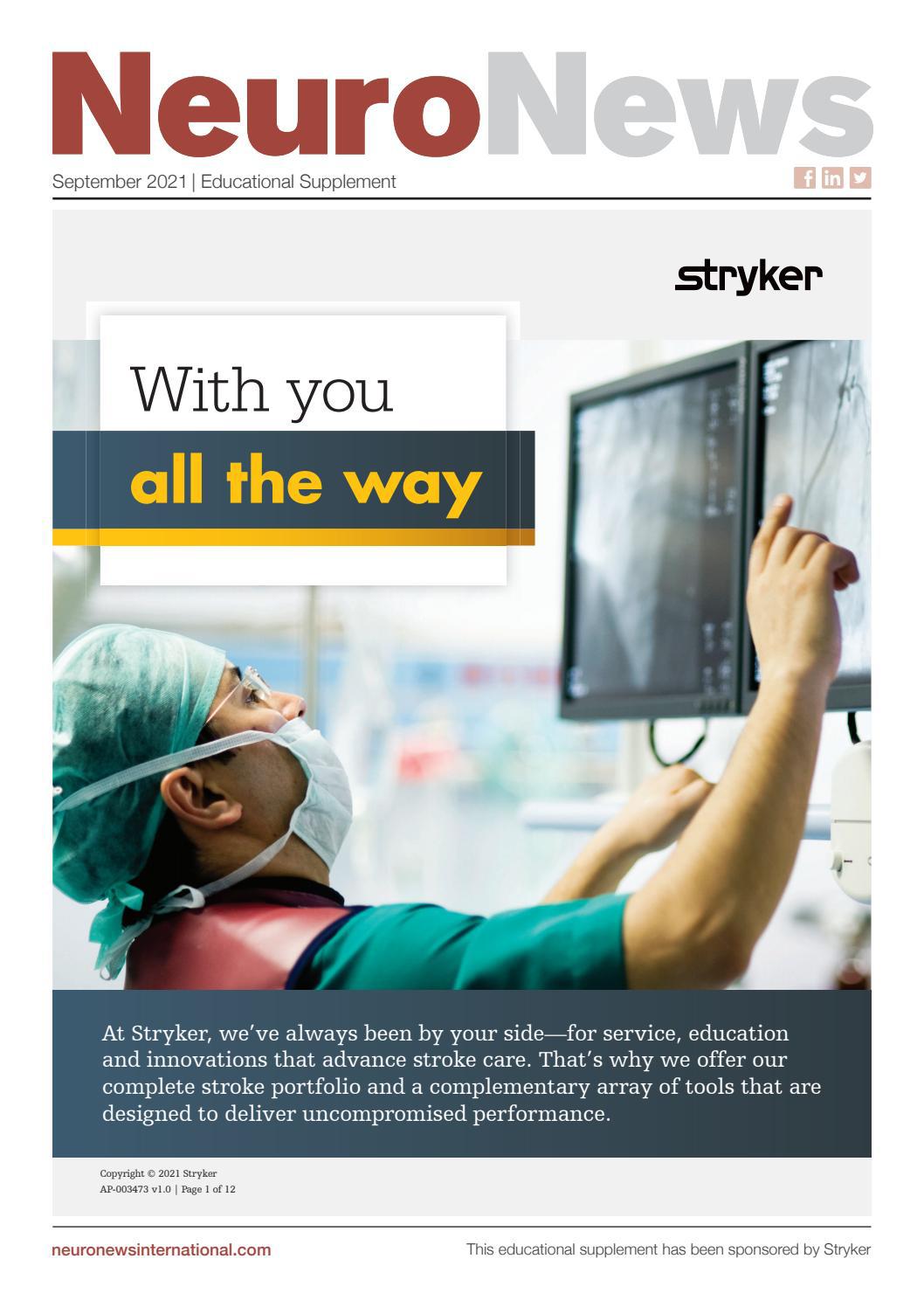 NeuroNews Stryker Supplement September 2021 by BIBA Publishing - Issuu