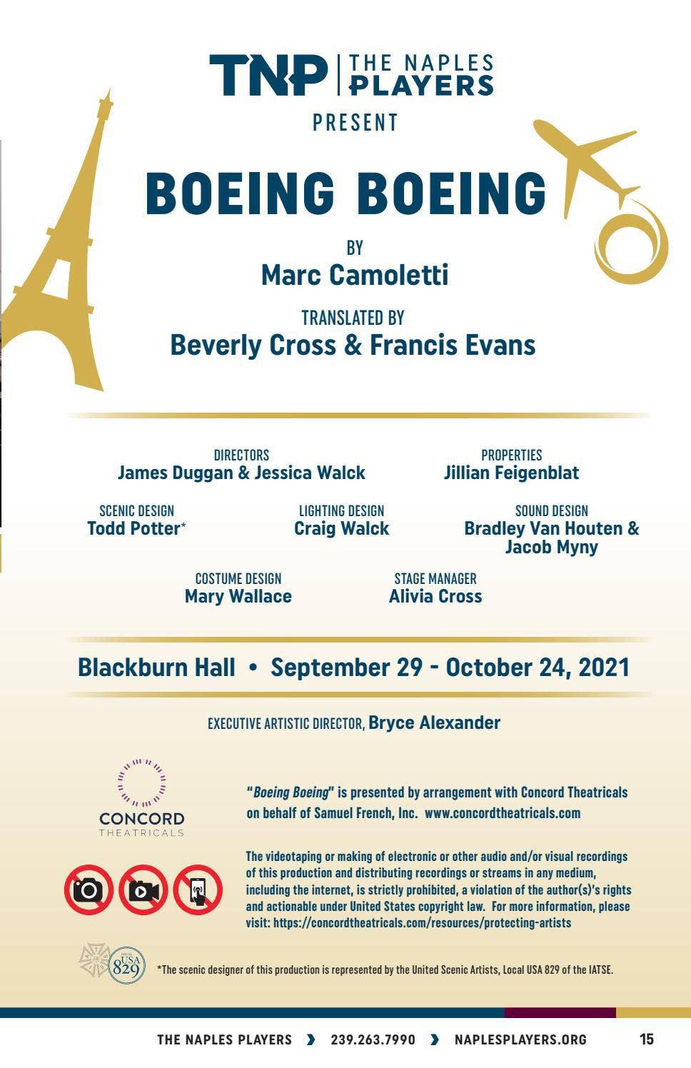 Boeing Boeing Performance Guide by The Naples Players - Issuu