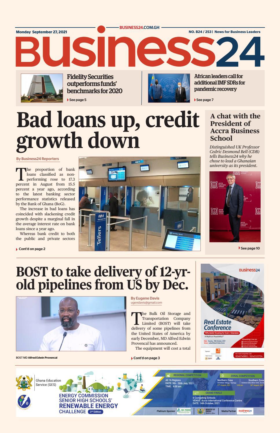 Business24 Newspaper 27th September, 2021 by Business24 Online - Issuu