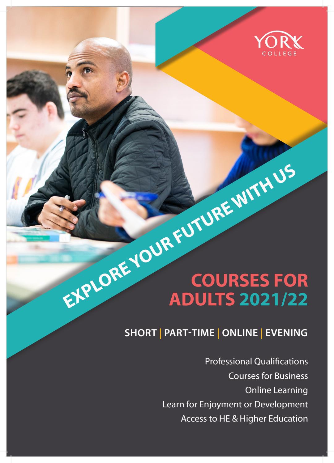 Adult Learning Booklet 2021 by yorkcollegeUK - Issuu