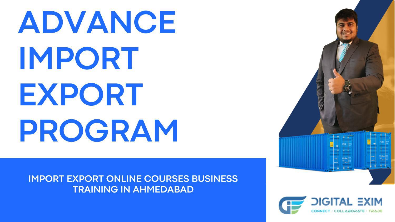 Import Export Online Courses and Business Training in Ahmedabad by ...