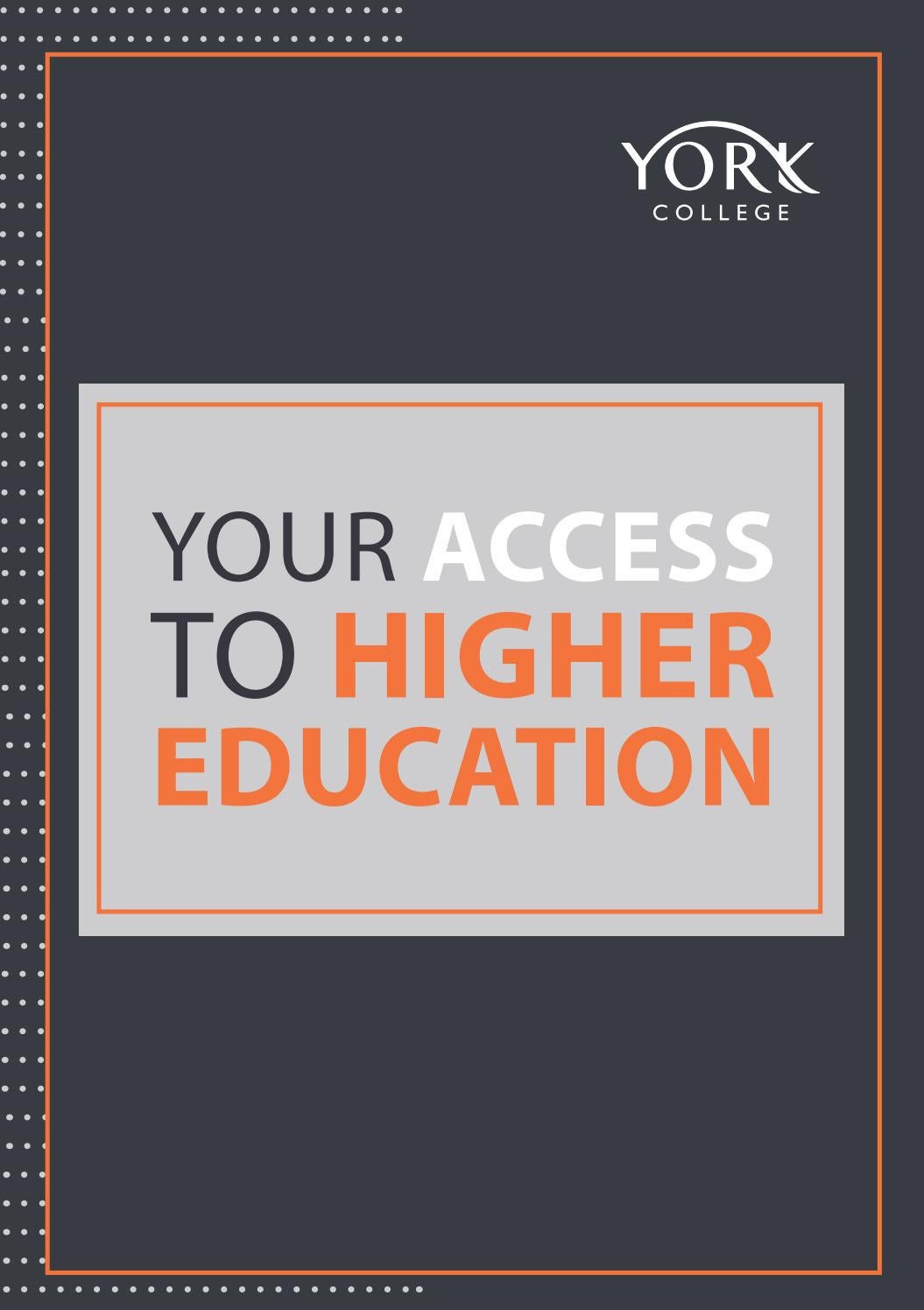 York College Access Booklet 2021 by yorkcollegeUK - Issuu