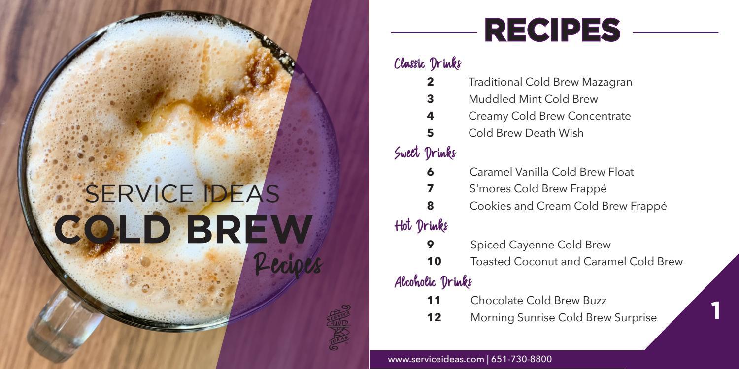 Cold Brew 'N' Serv Recipe Book by serviceideas - Issuu