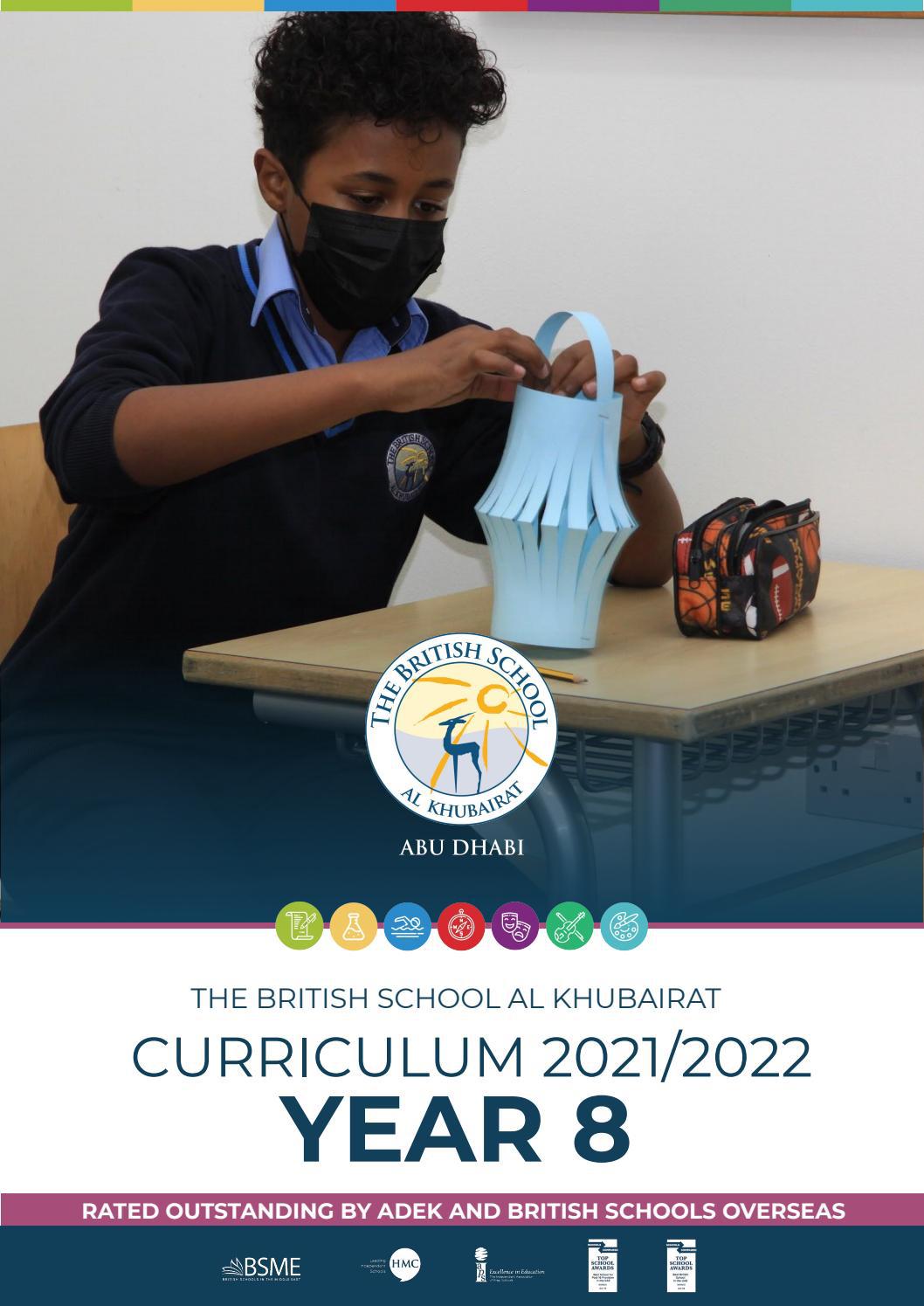 Year 8 Curriculum Handbook 2021-2022 by BSAK Abu Dhabi - Issuu