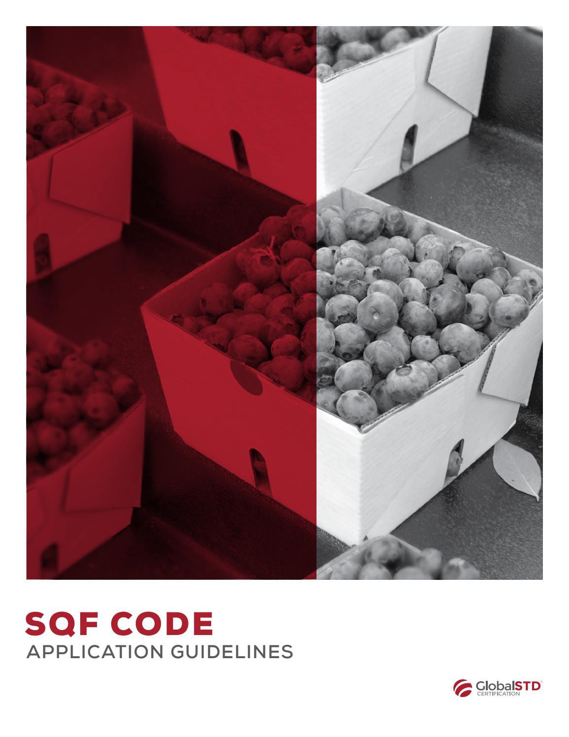 SQF Code - Application Guidelines by GlobalSTD - Issuu