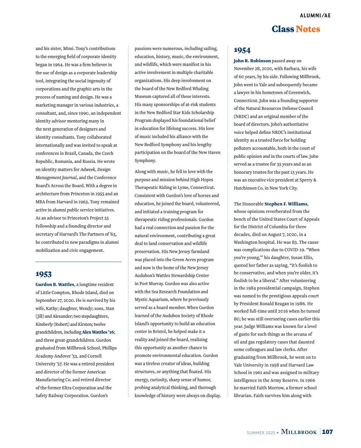 Millbrook, Spring/Summer 2021 by Millbrook School - Issuu