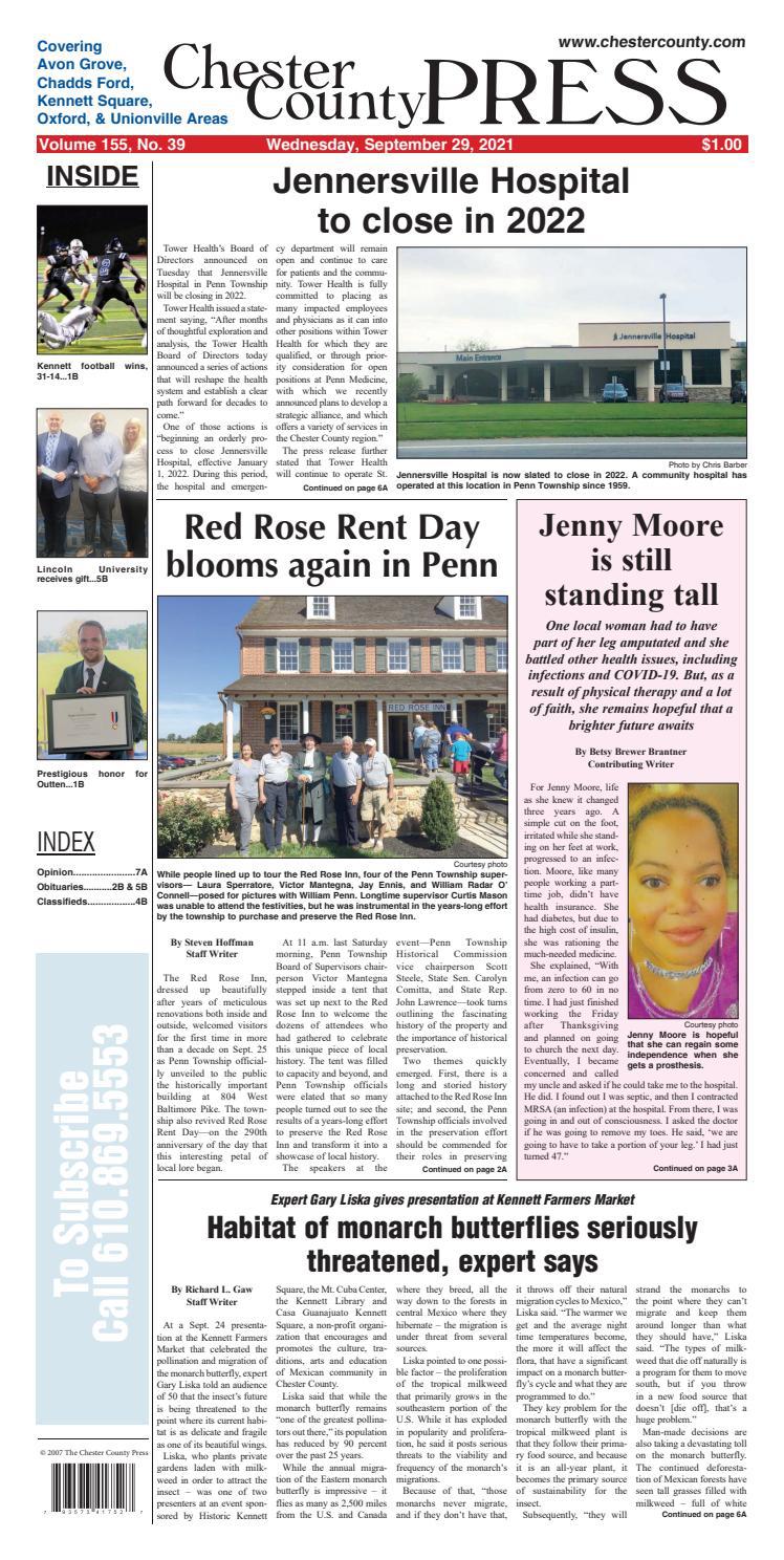 Chester County Press 09-29-2021 Edition by Ad Pro Inc. - Issuu