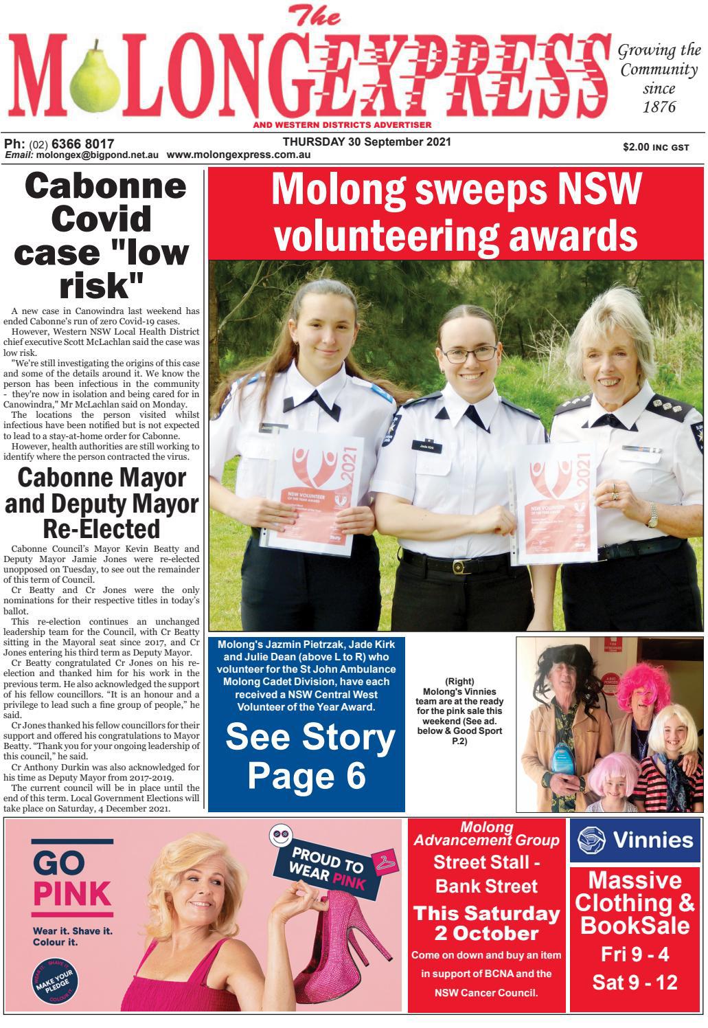 Molong Express 29 September 2021 by Molong Express - Issuu