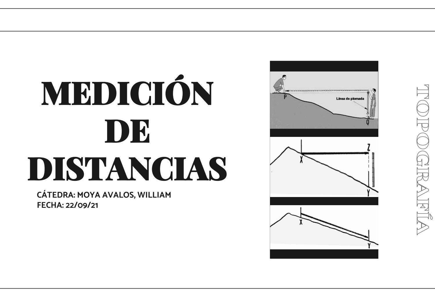 MEDICION DE DISTANCIAS TOPOGRAFIA by dafne.p - Issuu