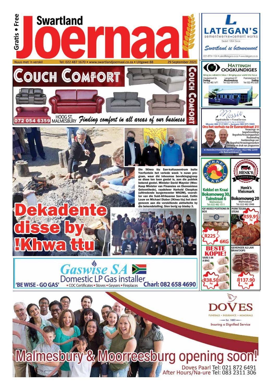 Swartland Joernaal 29 September 2021 by Swartland Joernaal - Issuu