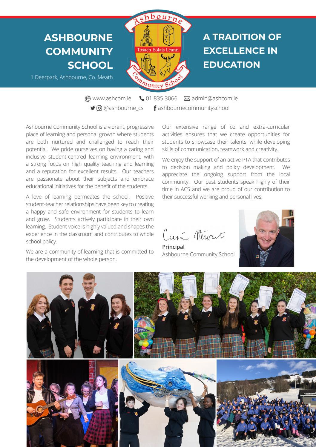 Ashbourne Community School - Prospectus by The Examcraft Group - Issuu