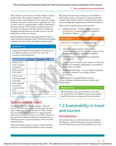 Cambridge IGCSE™ and O Level Travel and Tourism Coursebook with Digital ...