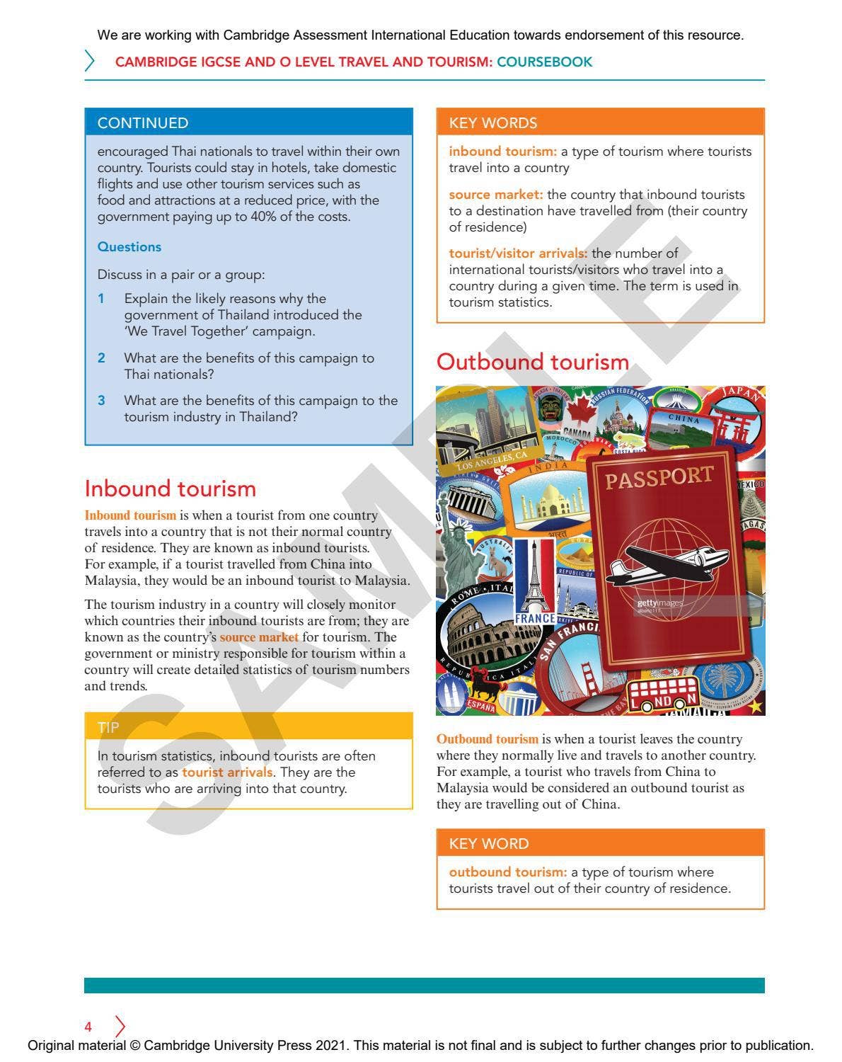Cambridge IGCSE™ and O Level Travel and Tourism Coursebook with Digital ...