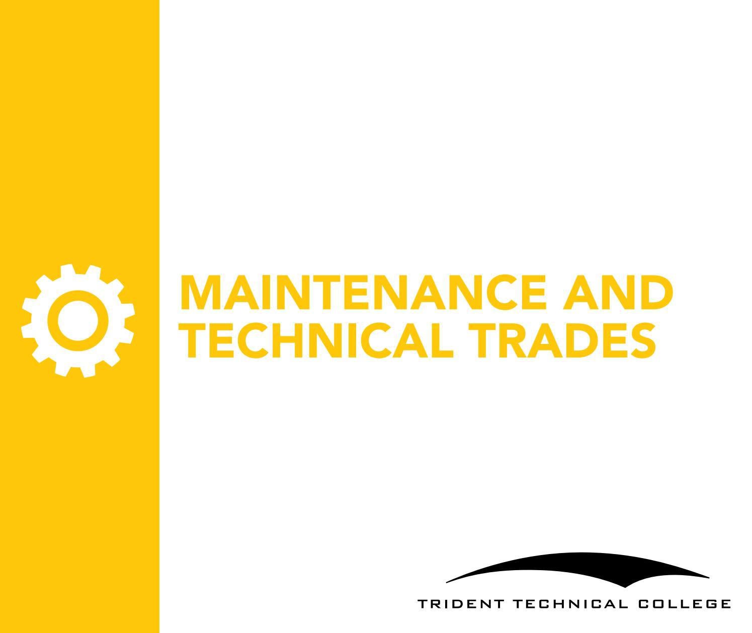 Trident Technical College - Maintenance and Technical Trades by Trident ...